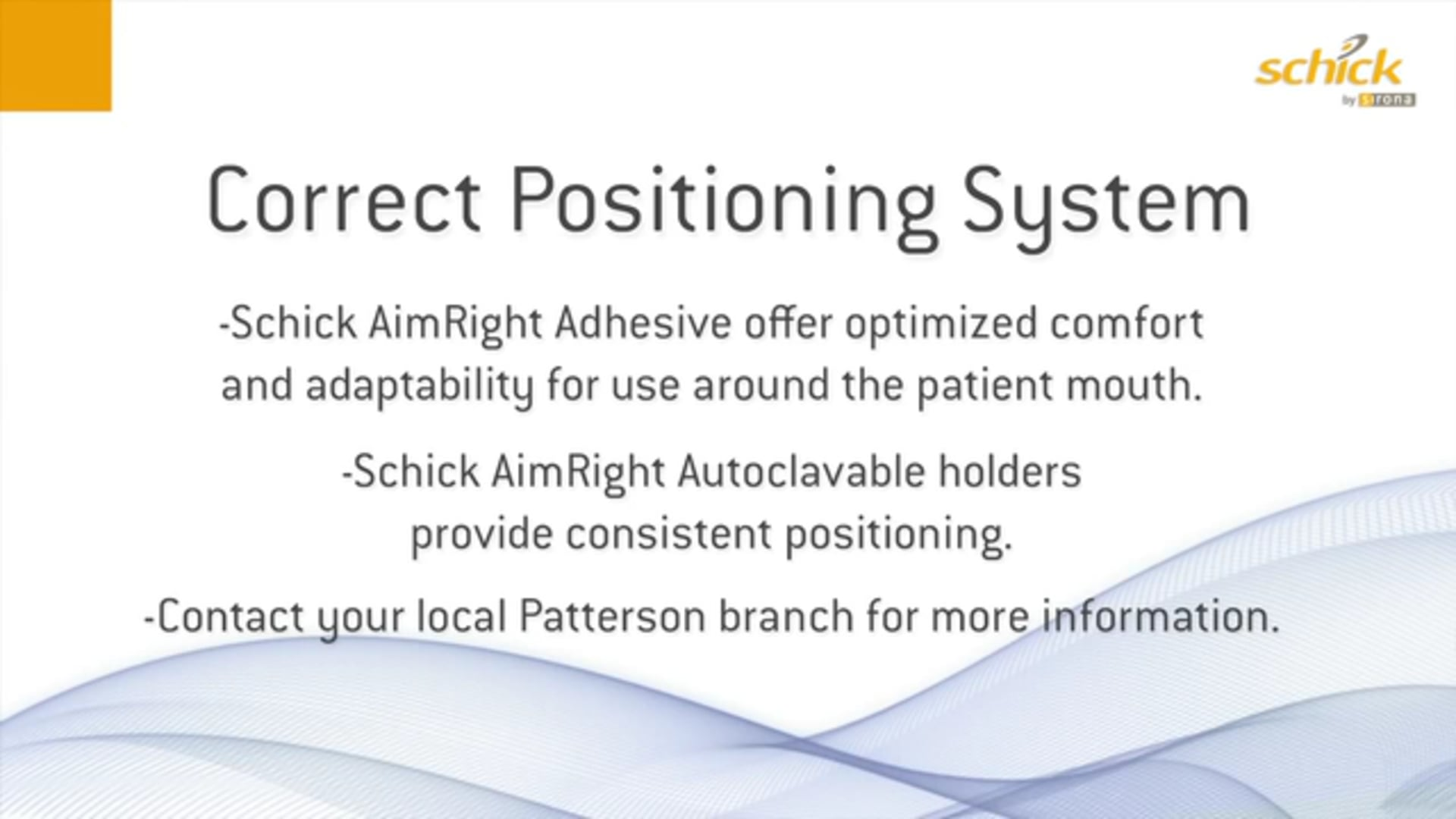 Correctly Position with the Schick Aim Right | Registered Dental Hygienists